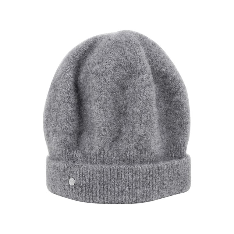 Hermes Diva Beanie and Cowl Set Gris Cashmere / Silk S For Sale at 1stDibs