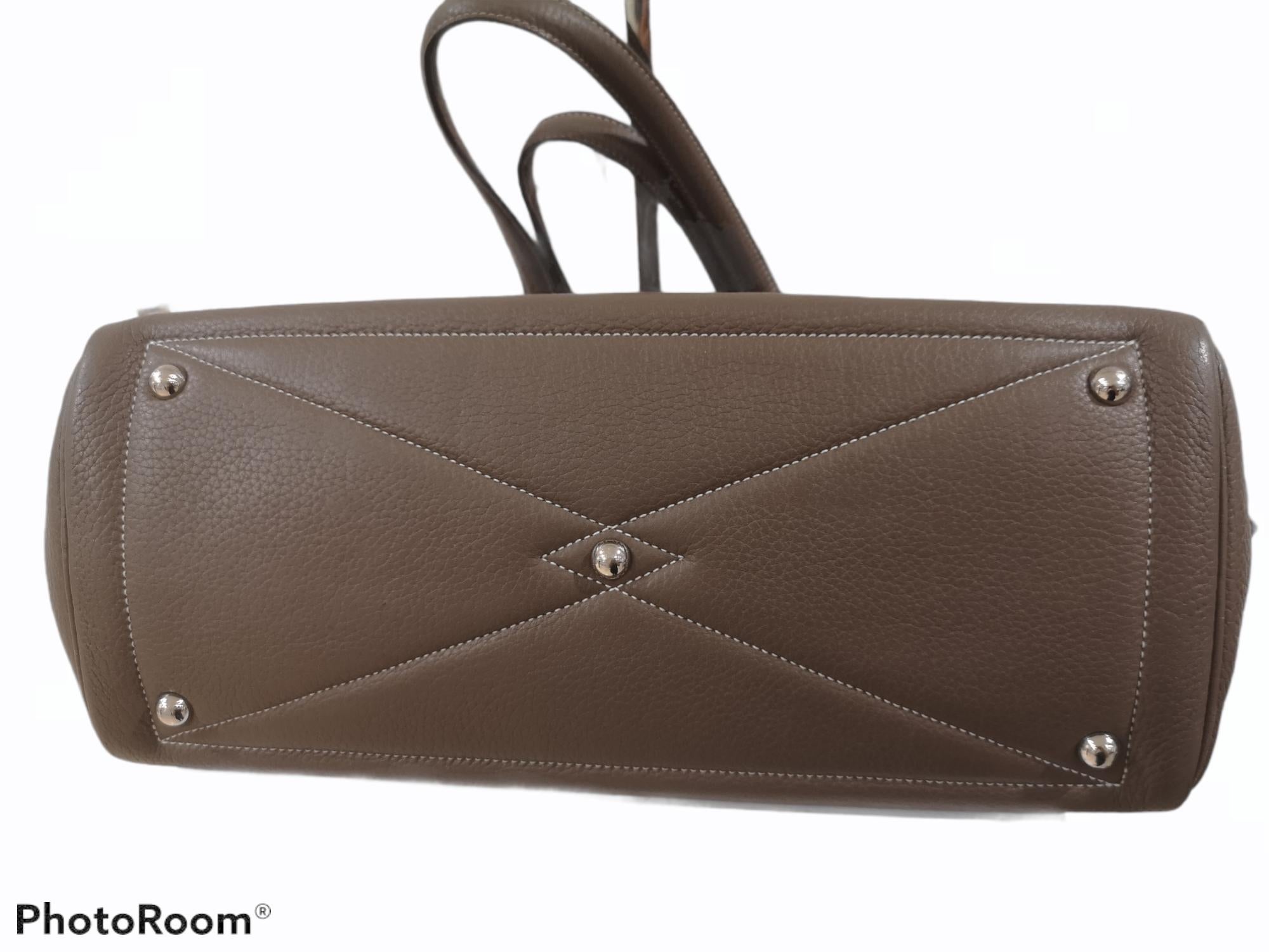 Hermès Victoria dove grey shoulder bag For Sale at 1stDibs