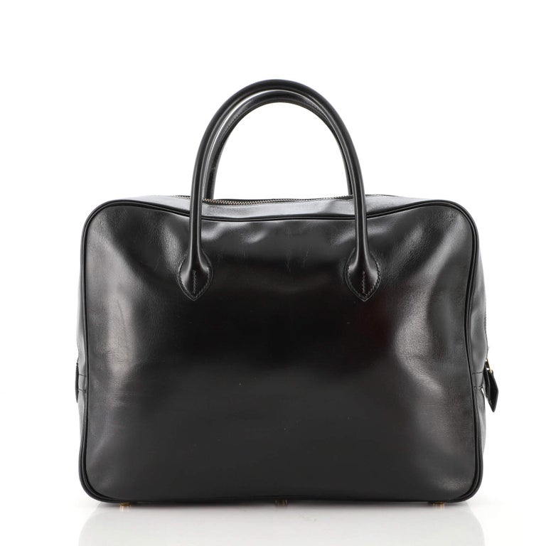 Hermes Eiffel Briefcase Box Calf For Sale at 1stDibs