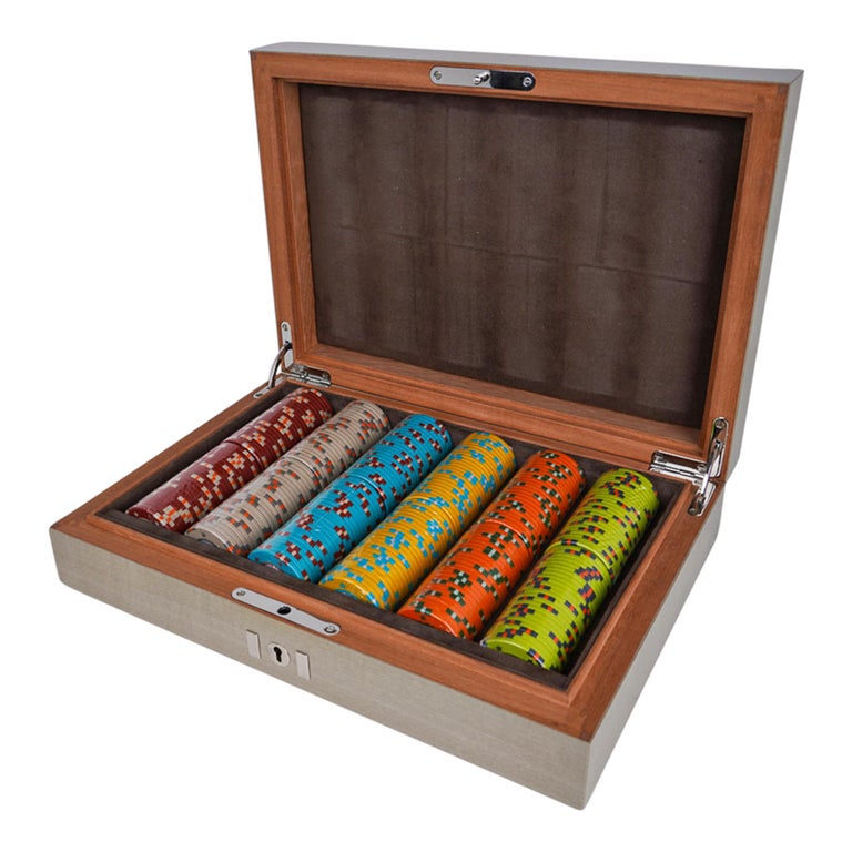 Hermes Elements Poker Box Sycamore New w/Box For Sale at 1stDibs ...