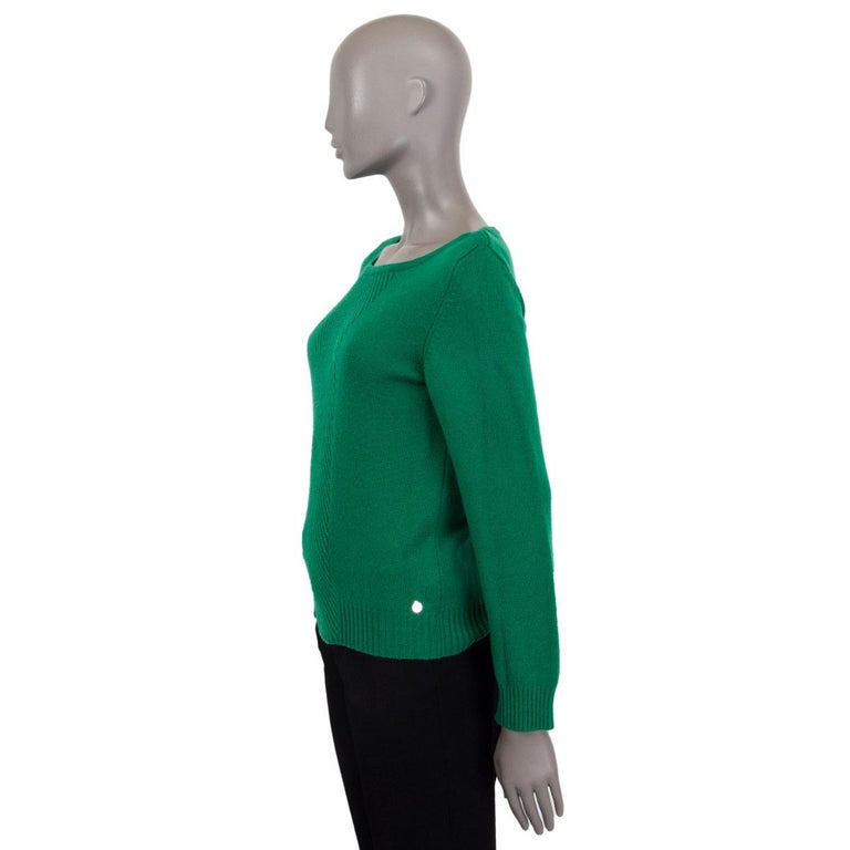 HERMES emerald green cashmere Sweater 40 M at 1stDibs | emerald green ...