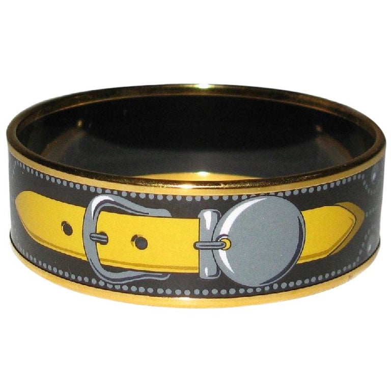 Hermès Enameled Cuff For Sale at 1stDibs