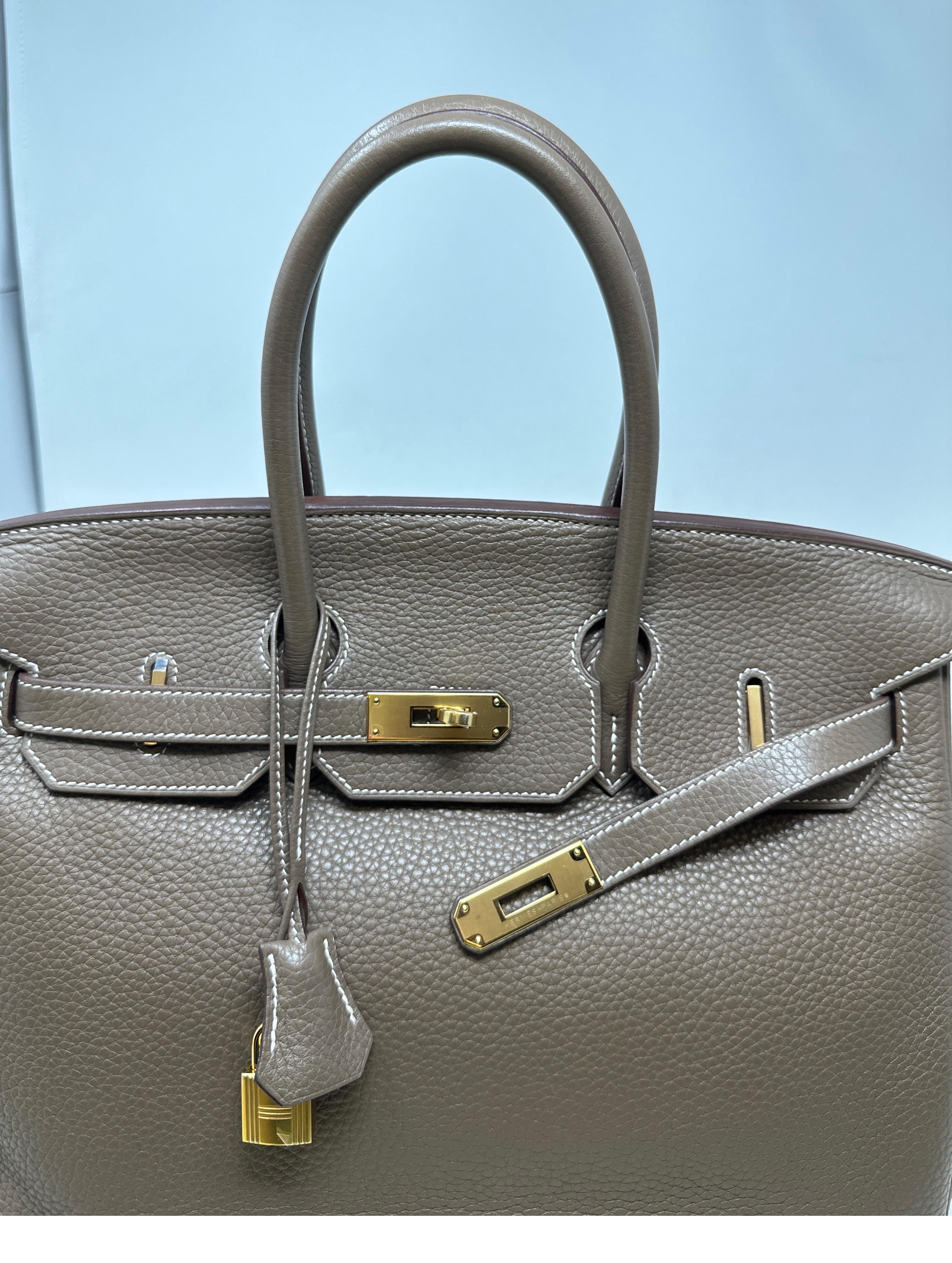 Hermes Etoupe Birkin 35 Bag For Sale at 1stDibs