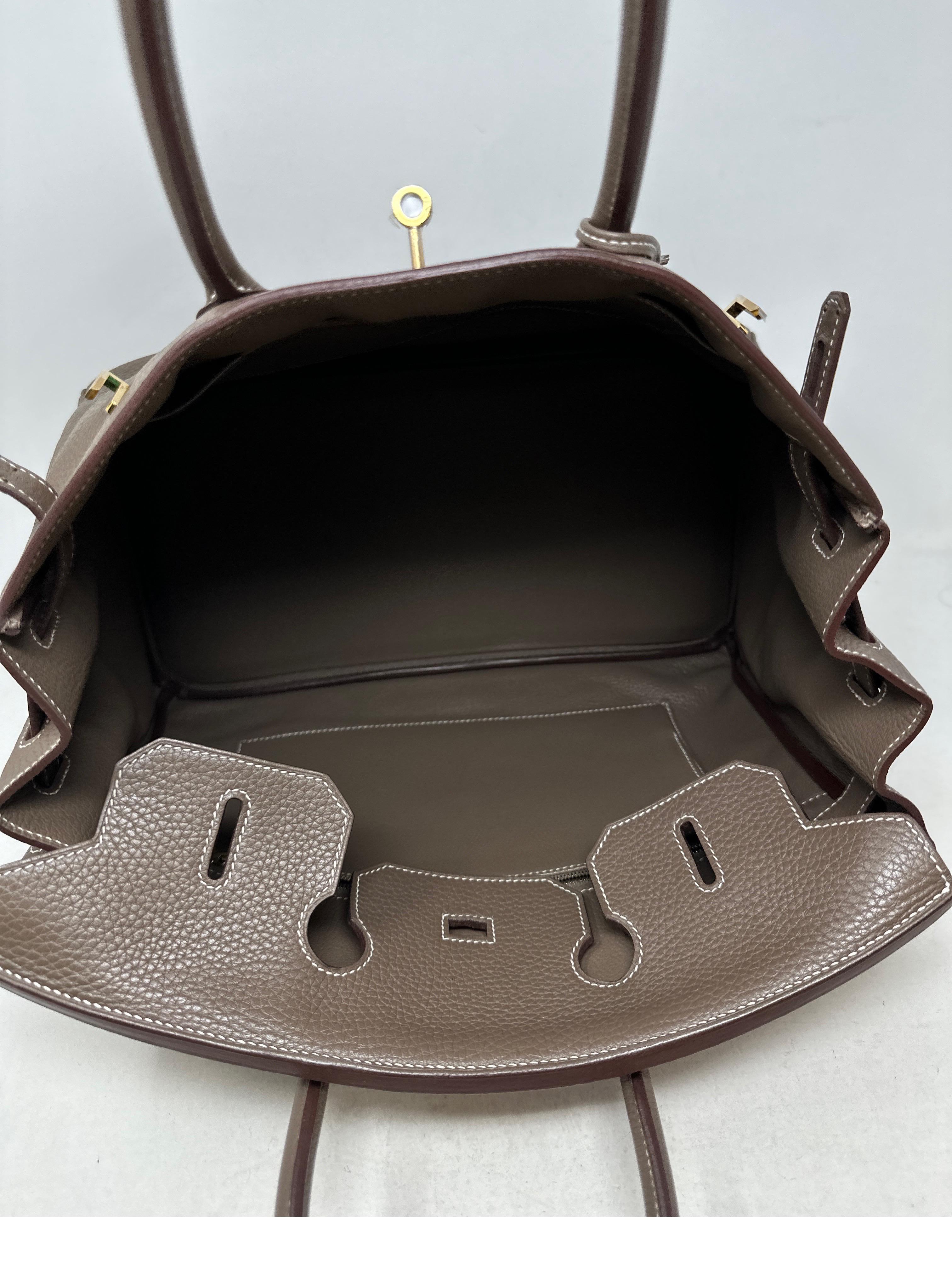 Hermes Etoupe Birkin 35 Bag For Sale at 1stDibs