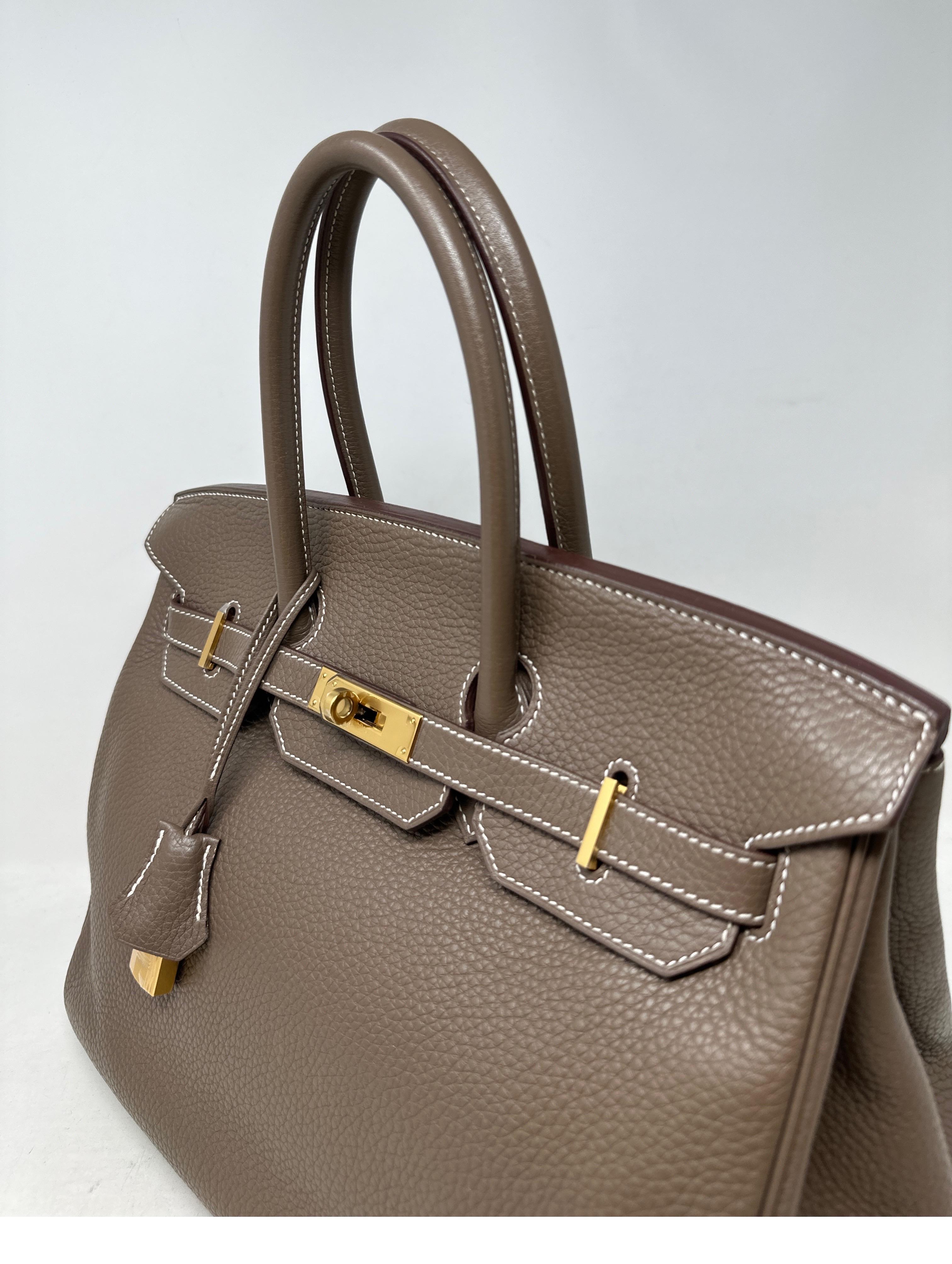 Hermes Etoupe Birkin 35 Bag For Sale at 1stDibs
