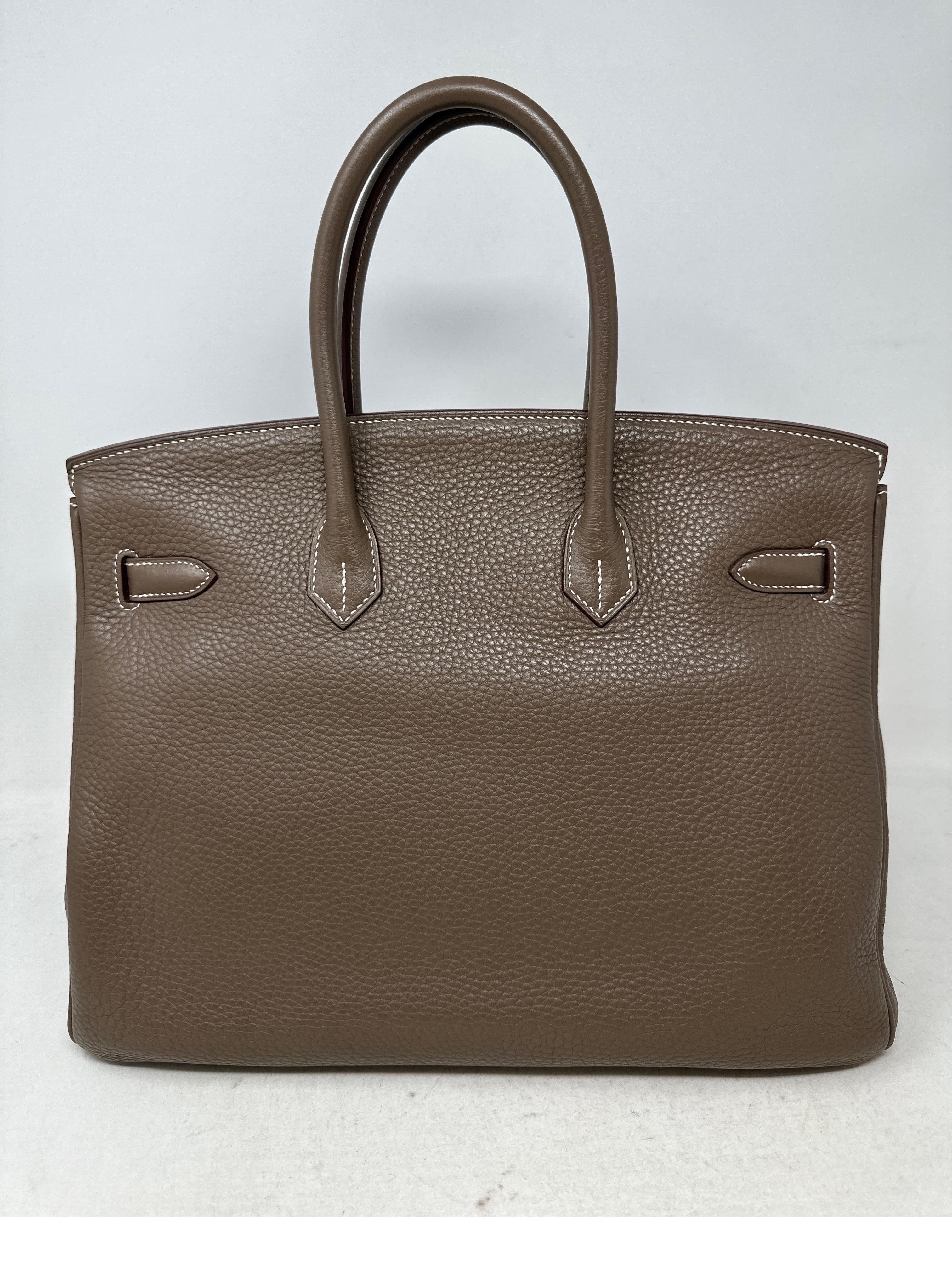 Hermes Etoupe Birkin 35 Bag For Sale at 1stDibs