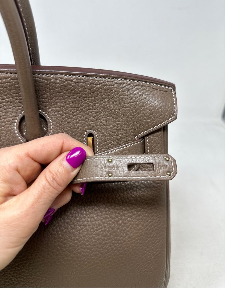 Hermes Etoupe Birkin 35 Bag For Sale at 1stDibs