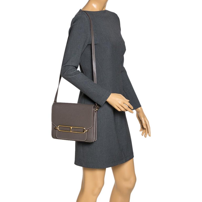 Hermes Etoupe Evercolor Leather Roulis 23 Bag at 1stDibs | hermes ...