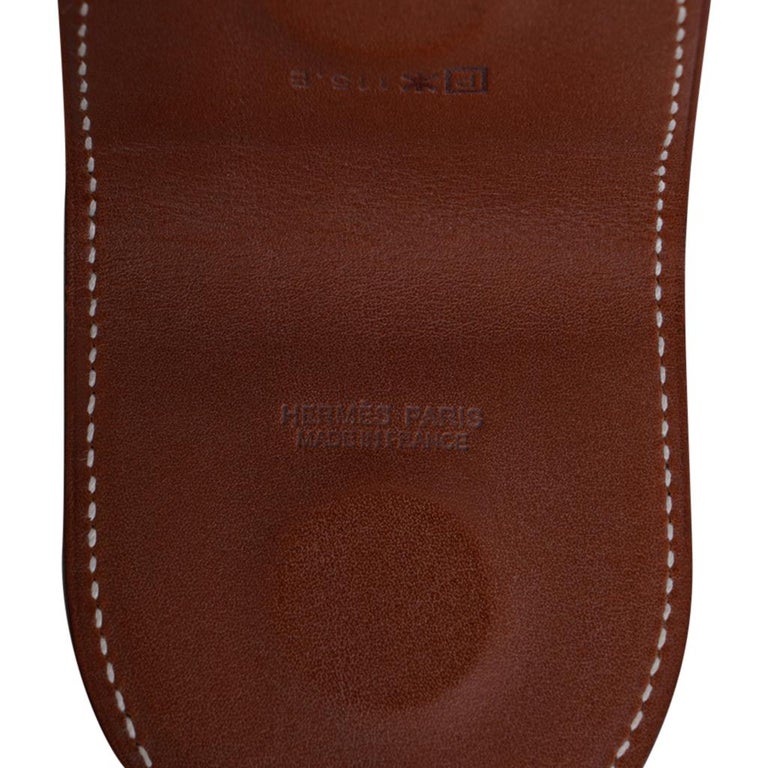 Hermes Ex-Libris Bookmark Barenia Leather New w/ Box at 1stDibs