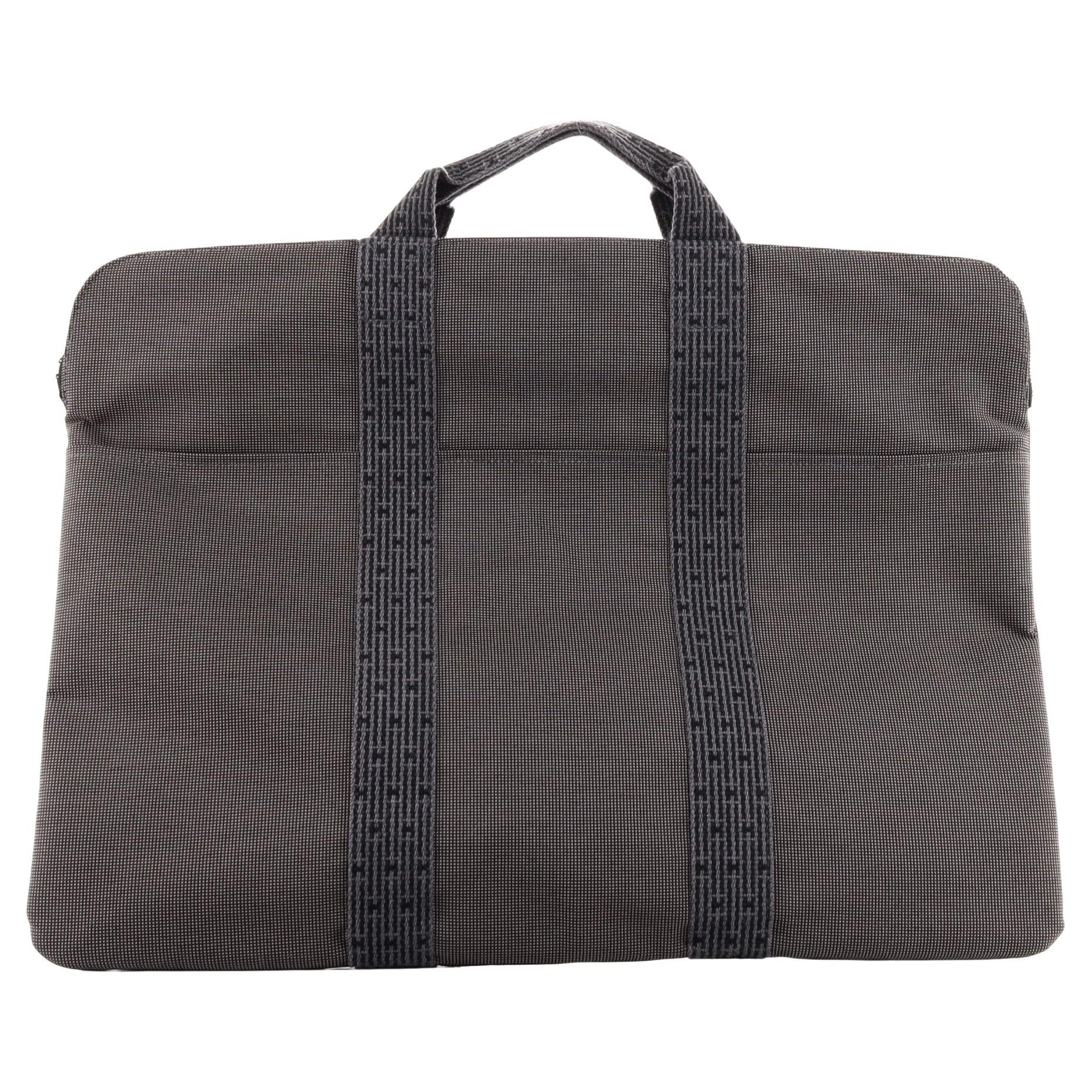 Hermes NEW Brown Alligator Exotic Men's Women's Travel Laptop Briefcase ...