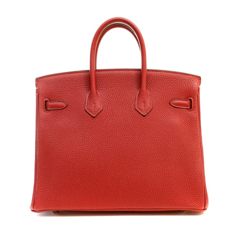 Hermès Garnet Red Togo Leather 25 cm Birkin For Sale at 1stDibs
