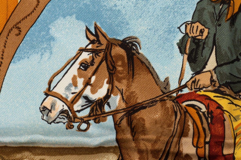 Hermès Gaucho Silk Gavroche For Sale at 1stDibs