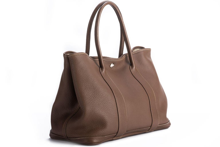 Hermes GM Garden Party Etoupe Negonda at 1stDibs