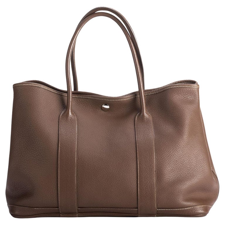Hermes GM Garden Party Etoupe Negonda at 1stDibs