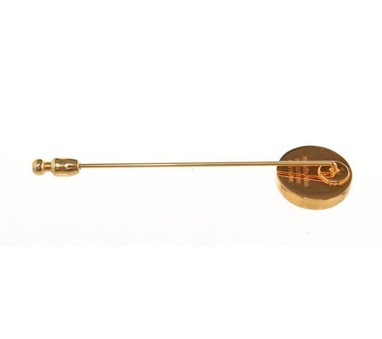 Hermes Gold Bijouterie Pin Brooch with Gold-Tone Hardware, 39225MSC For ...