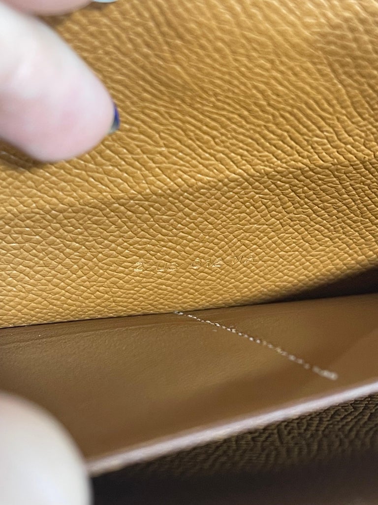 Hermes Gold Epsom Leather Kelly Classic Wallet For Sale at 1stDibs