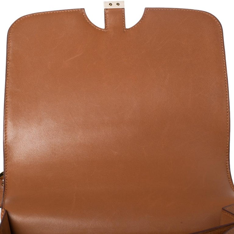 Hermes Gold Evercolor Leather Gold Plated 2002 - 20 Bag at 1stDibs
