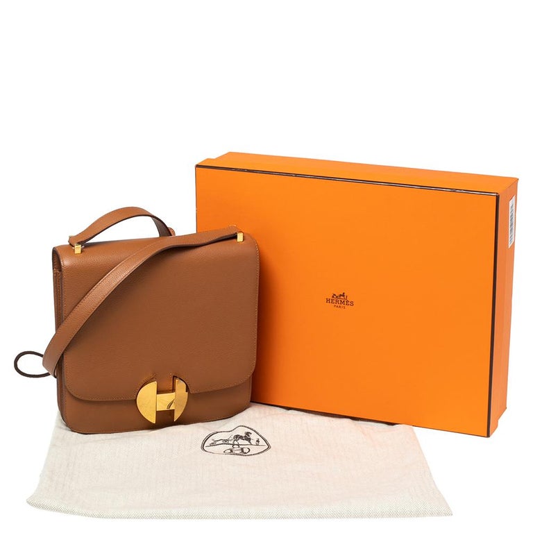 Hermes Gold Evercolor Leather Gold Plated 2002 - 20 Bag at 1stDibs