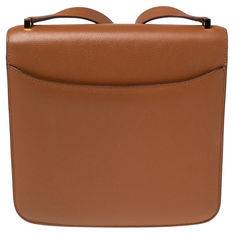 Hermes Gold Evercolor Leather Gold Plated 2002 - 20 Bag at 1stDibs