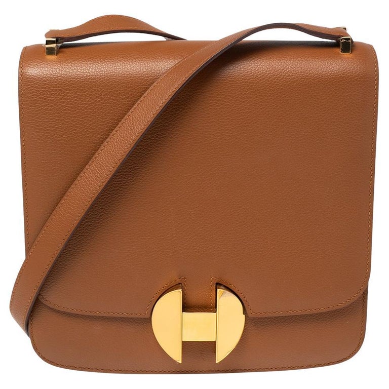 Hermes Gold Evercolor Leather Gold Plated 2002 - 20 Bag at 1stDibs