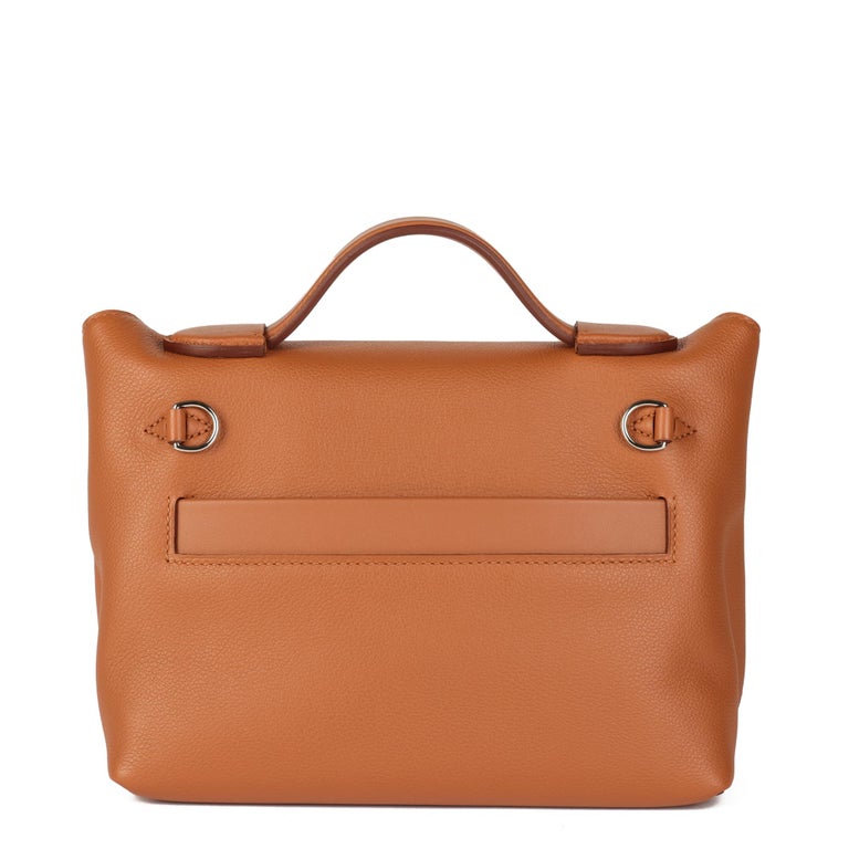 Hermès Gold Evercolour Leather and Swift Leather 24/24 21cm at 1stDibs