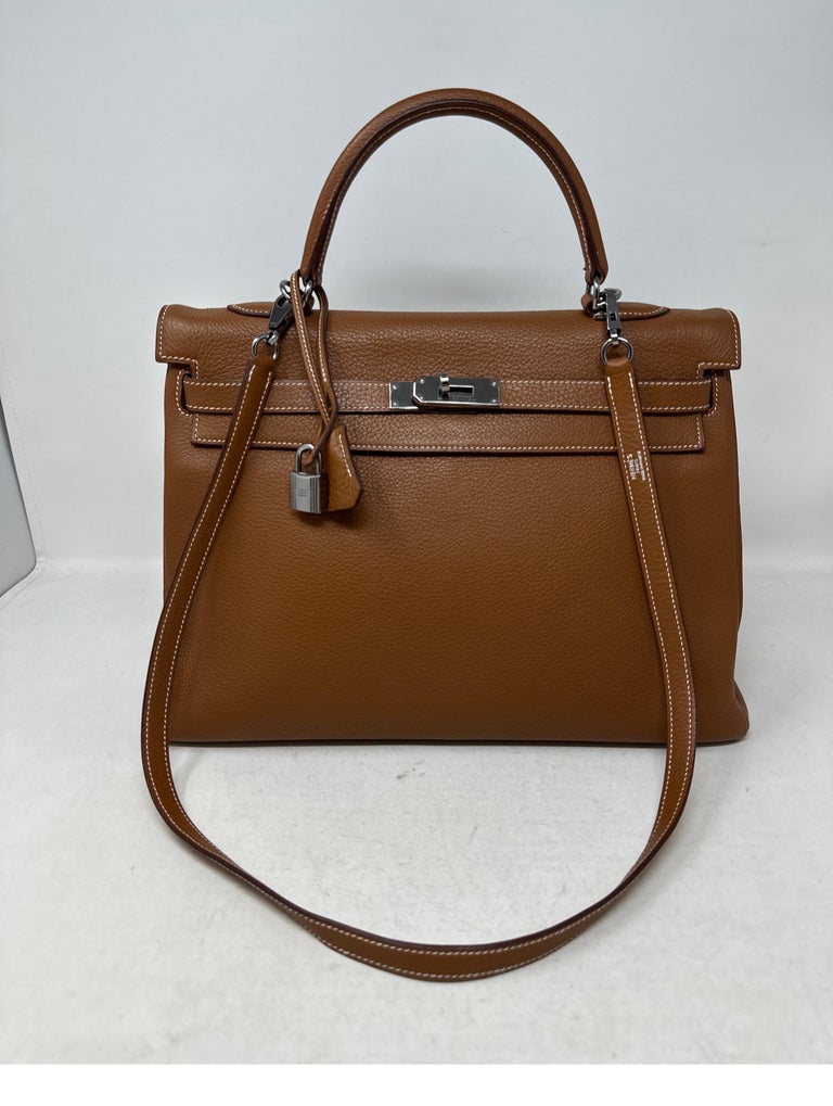 Hermes Gold Kelly 35 Bag For Sale at 1stDibs