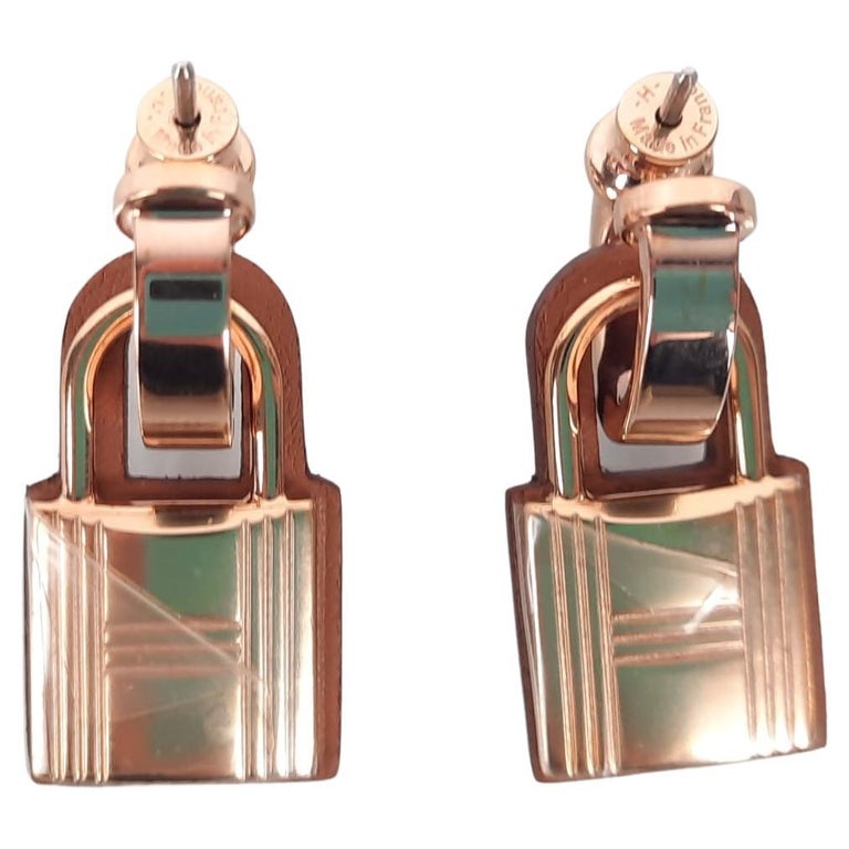 Hermes Gold O'Kelly earrings For Sale at 1stDibs