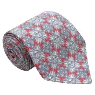 Hermes Tie Cabrioles Rabbit Orange Vif / Gris New w/ Box at 1stDibs ...