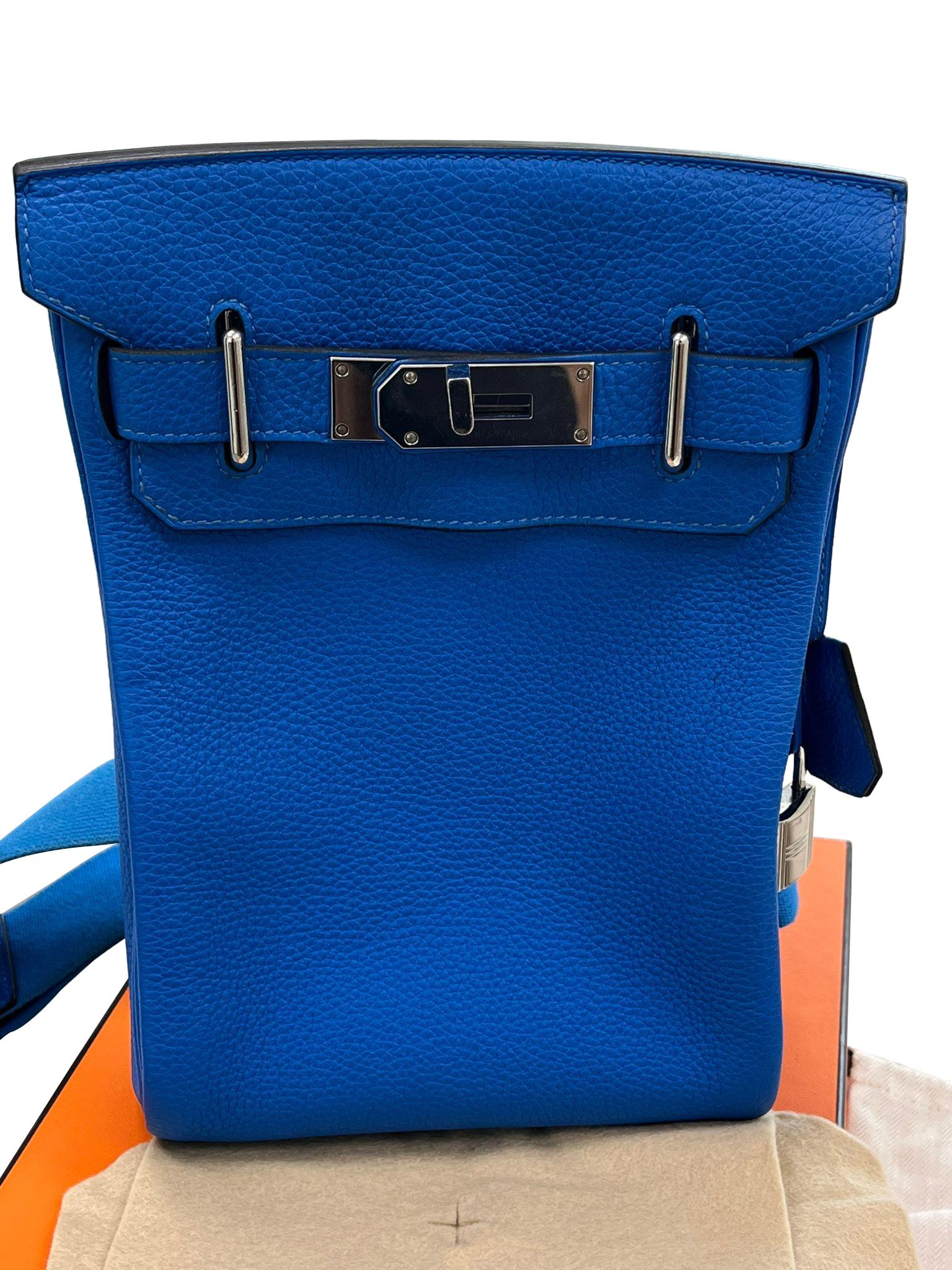 Hermes Hac A Dos PM Backpack Togo Leather Palladium Hardware For Sale ...