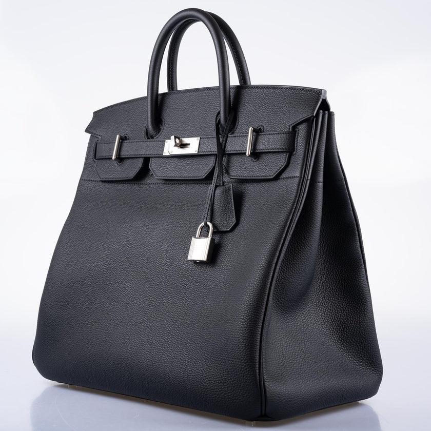 Hermès HAC Birkin 40 Black Togo Palladium Hardware Bag For Sale at 1stDibs | hermes hac 40, hac ...