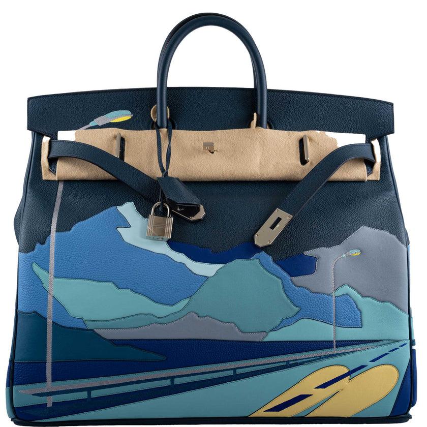 Hermès HAC Birkin 50 "Endless Road" Limited, Bleu de Prusse Togo Bag ...