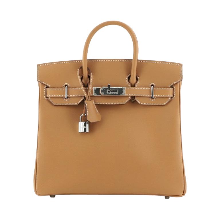 Hermes HAC Birkin Bag Natural Chamonix with Palladium Hardware 28 at ...