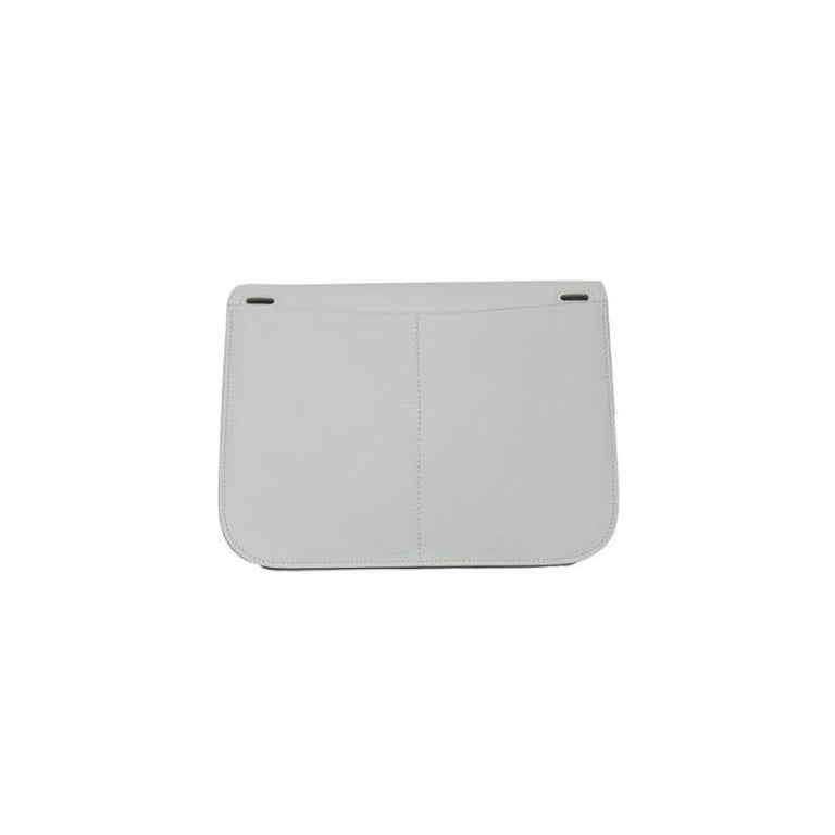 Hermes Halzan 25 Palladium Hardware Blanc White For Sale at 1stDibs ...