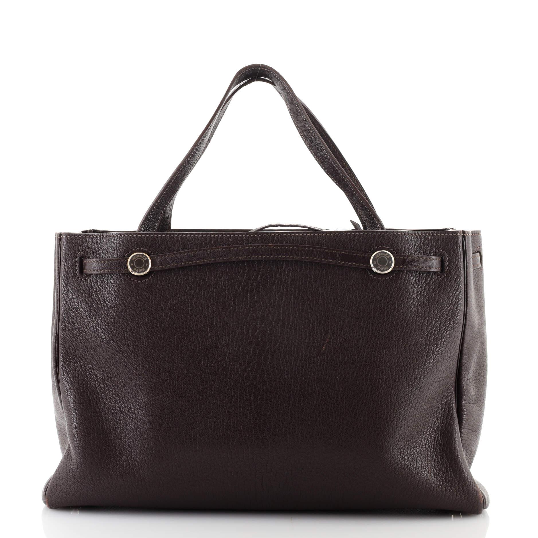 Hermes Herbag Cabas Chevre de Coromandel MM at 1stDibs