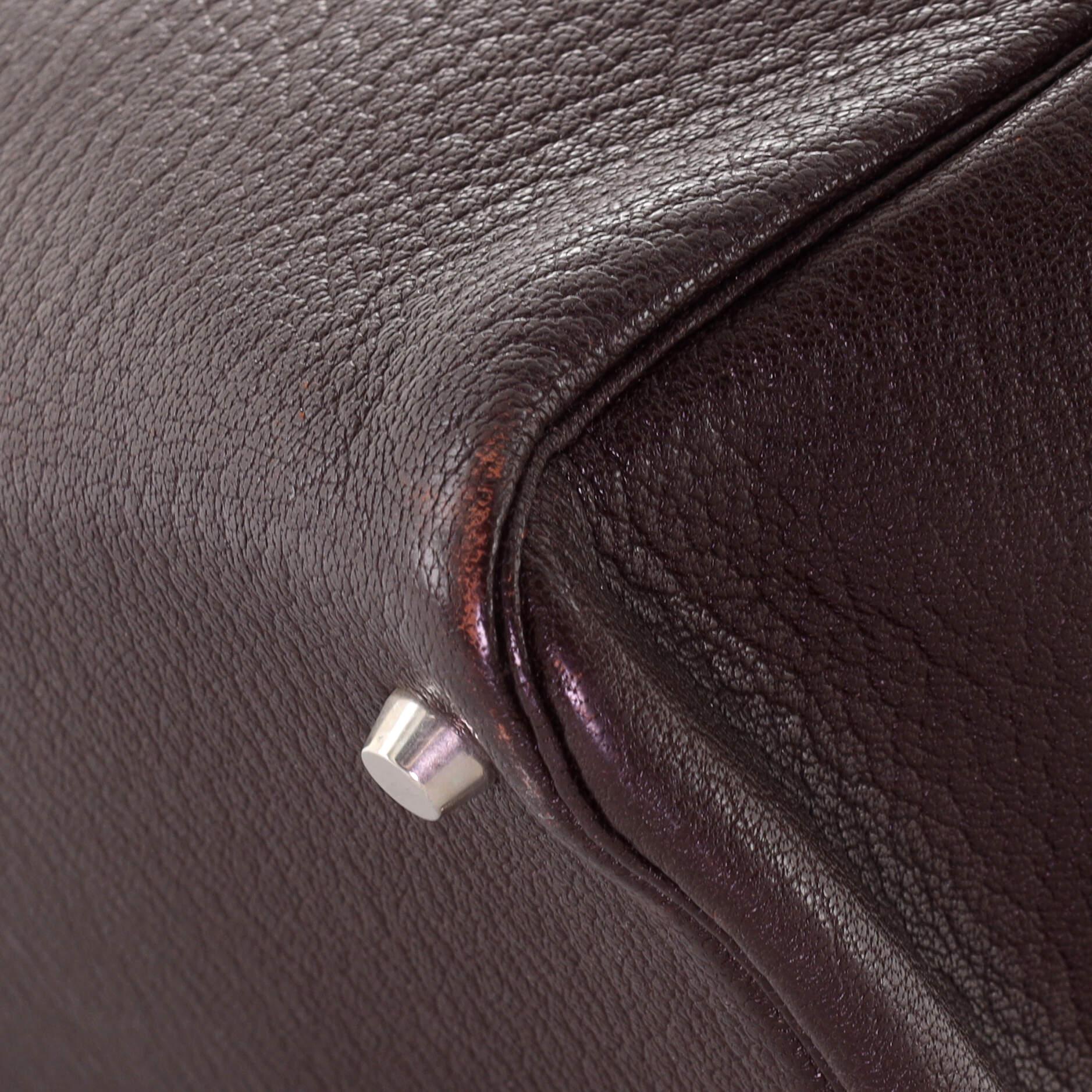 Hermes Herbag Cabas Chevre de Coromandel MM at 1stDibs