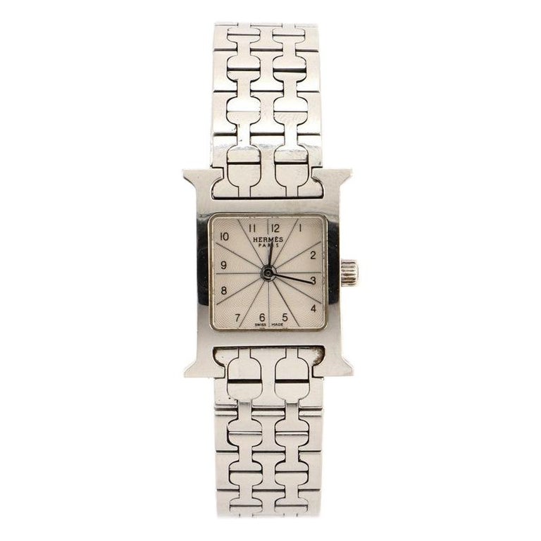 Hermes Heure H Quartz Watch Stainless Steel 21 at 1stDibs