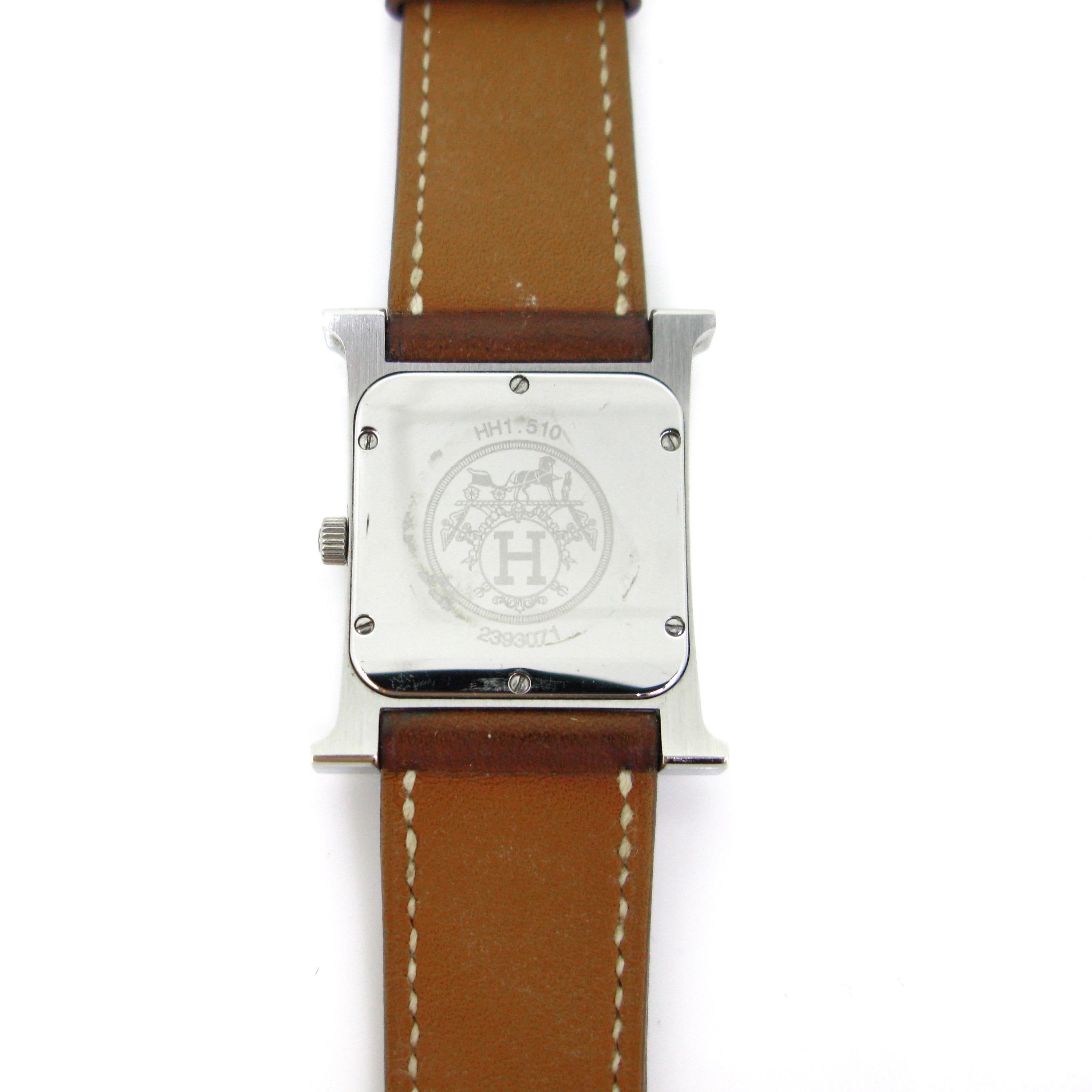 Hermès Heure H Stainless Steel Quartz Wristwatch at 1stDibs