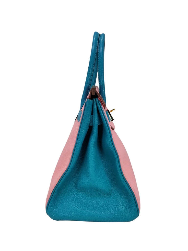 Hermes HHS Chevre Birkin 30 Bi Color For Sale at 1stDibs