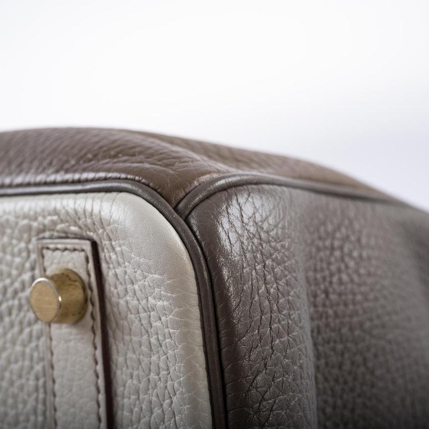Hermès HSS Birkin 30 Tri-Color Etain, Gris and Etoupe Clemence Bag For ...