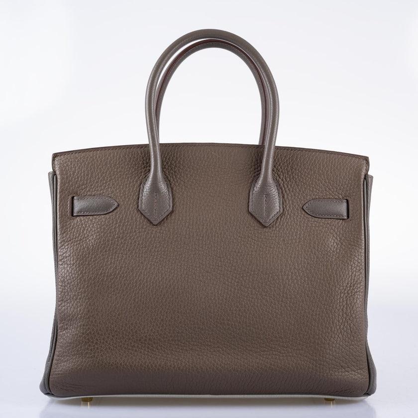 Hermès HSS Birkin 30 Tri-Color Etain, Gris and Etoupe Clemence Bag For ...