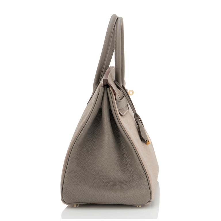 Hermes HSS Tri-Color Birkin Gris Tourterelle Etoupe Etain 35cm Bag VIP ...
