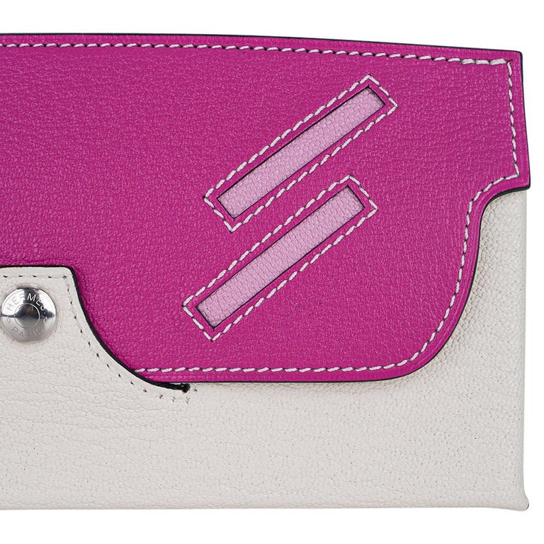 Hermes In The Loop Wink Glasses Case Nata / Magnolia Chevre Leather For ...