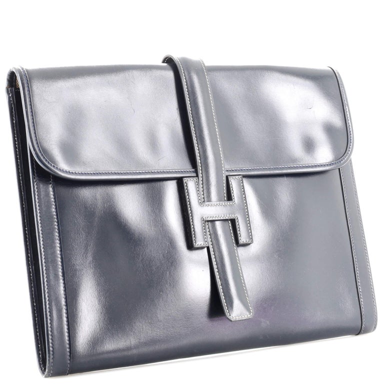 Hermes Jige Clutch Box Calf GM at 1stDibs