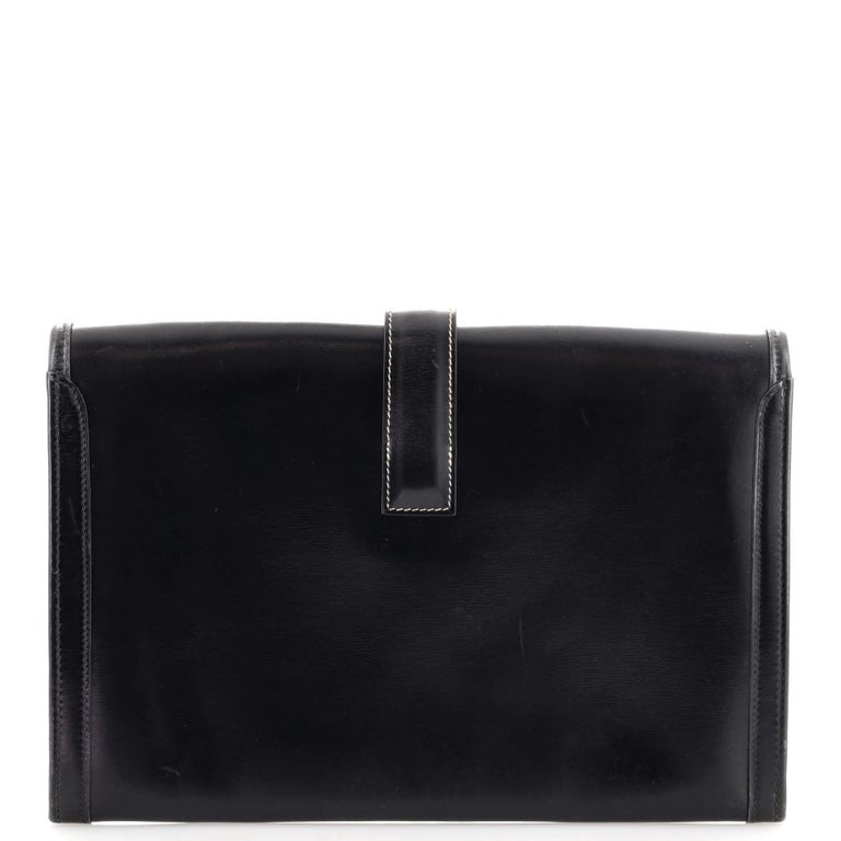 Hermes Jige Clutch Box Calf PM For Sale at 1stDibs
