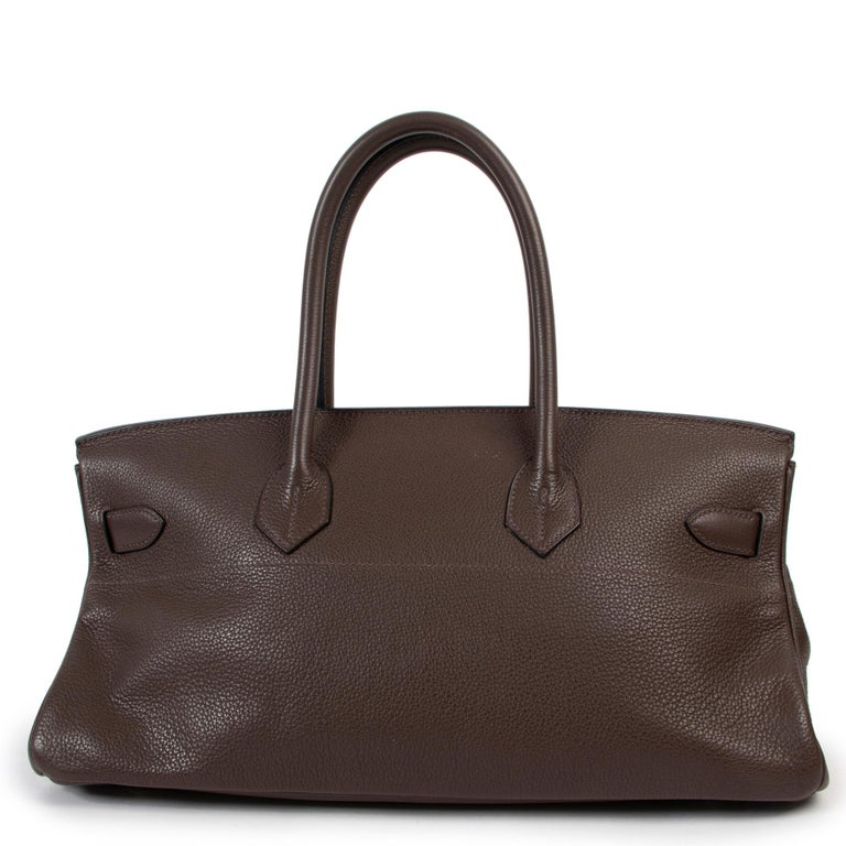 Hermès JPG Shoulder Birkin 42 Chocolat Togo PHW For Sale at 1stDibs