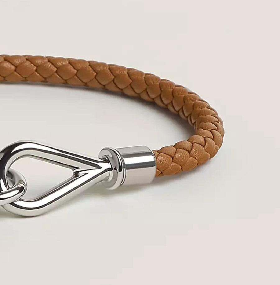Hermes Jumbo H bracelet Gold Swift calfskin Size T5 18.5cm For Sale at ...