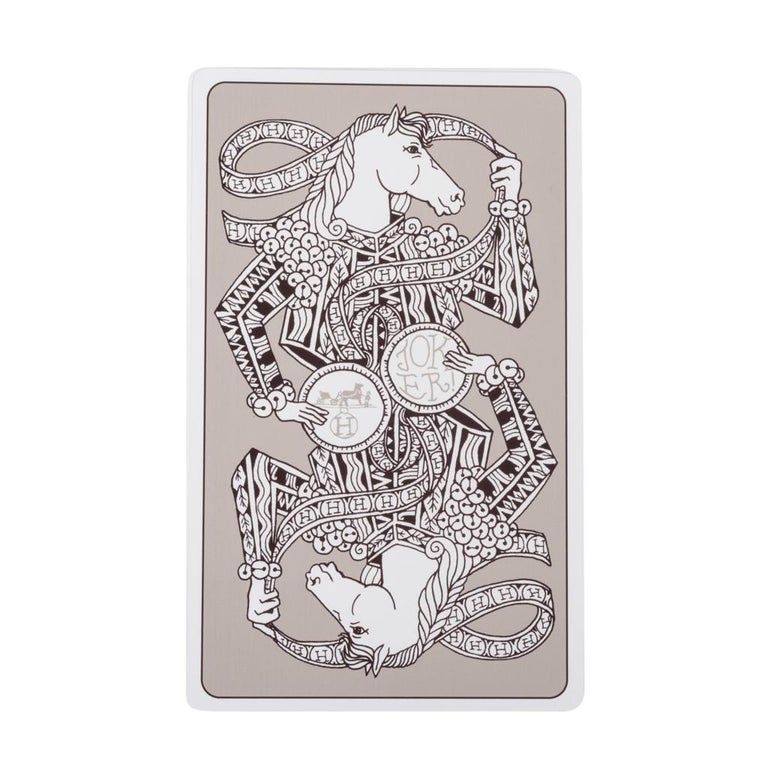 Hermes Jumbo Playing Cards Set Les 4 Mondes GM New w/Box For Sale at ...