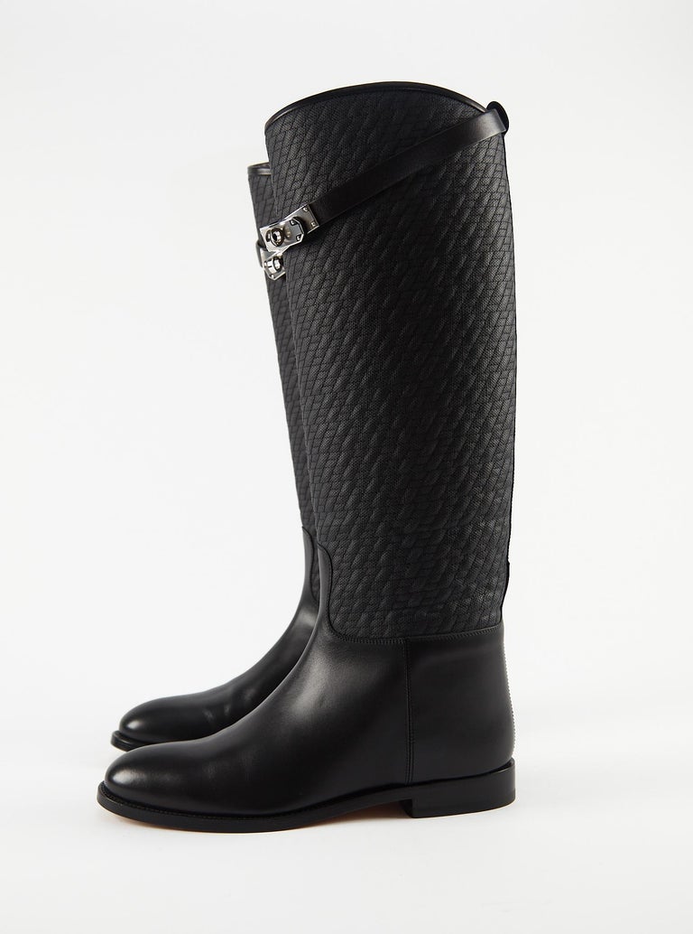 HERMÈS JUMPING BOOTS - Size 38.5 For Sale at 1stDibs