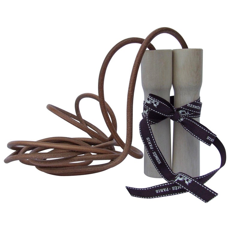 Hermès Jumping Rope In Leather and Wood Limited Edition Never Used For ...