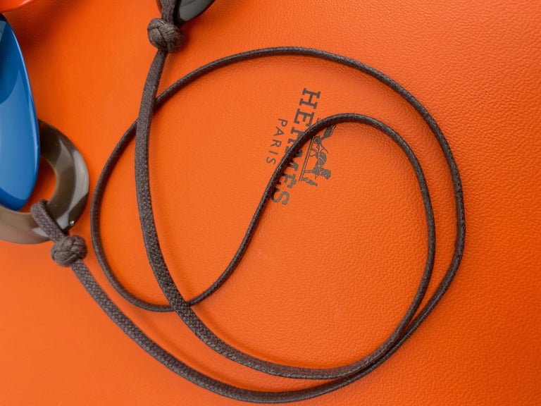 Hermes Karamba Colorblock Necklace For Sale at 1stDibs